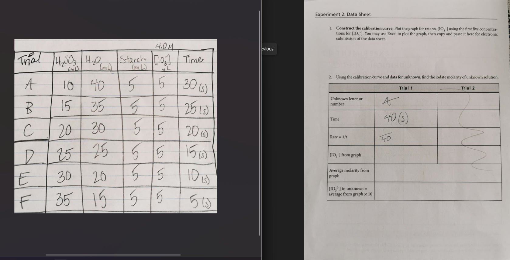 Solved Using the chart to the left of the photo, please | Chegg.com