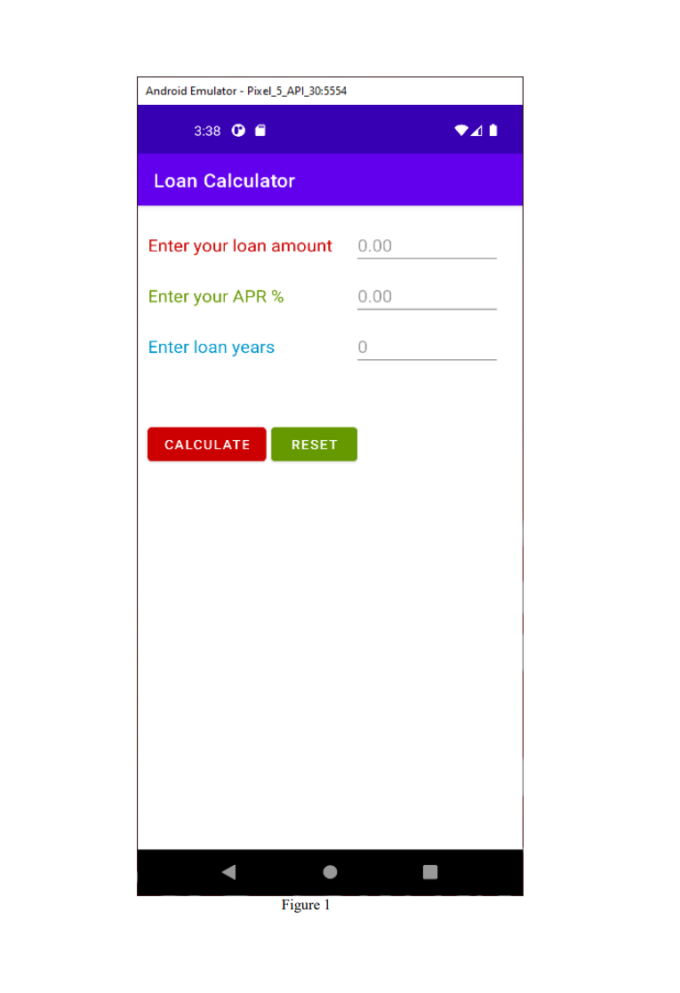 Solved Develop an Android Java app for calculating the | Chegg.com