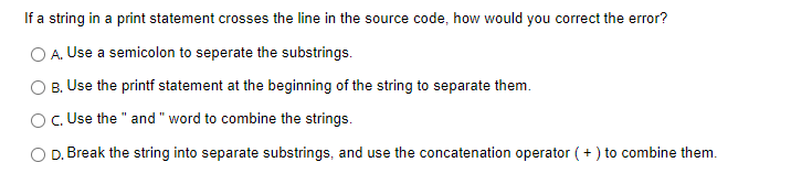 Solved Which of the following is not part of a method | Chegg.com