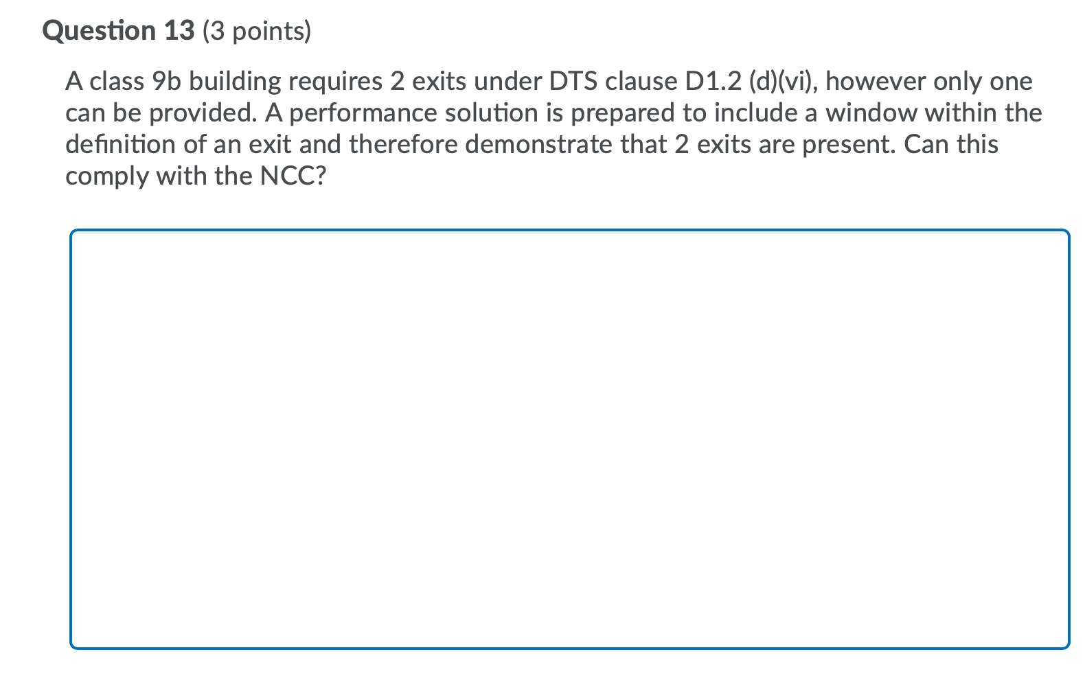 Solved Question 13 (3 points) A class 9b building requires 2 | Chegg.com