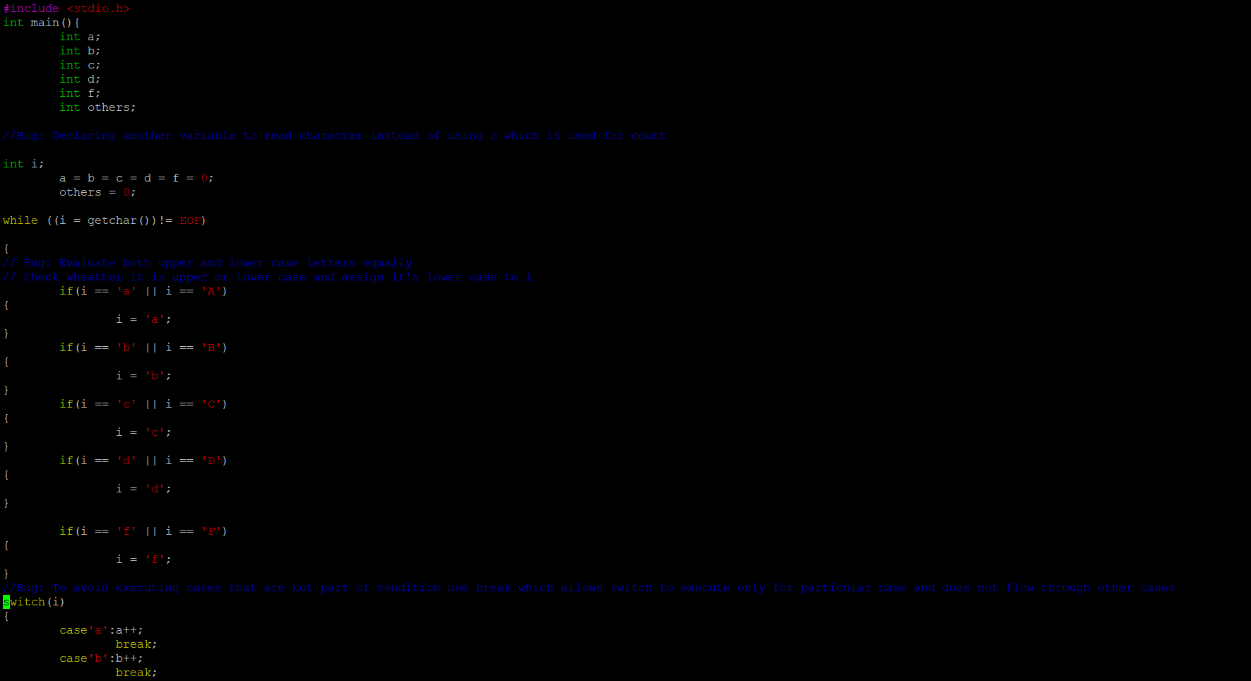 IN C PROGRAM LINUX Need help fixing a bug where | Chegg.com IN C PROGRAM LINUX Need help fixing a bug where | Chegg.com