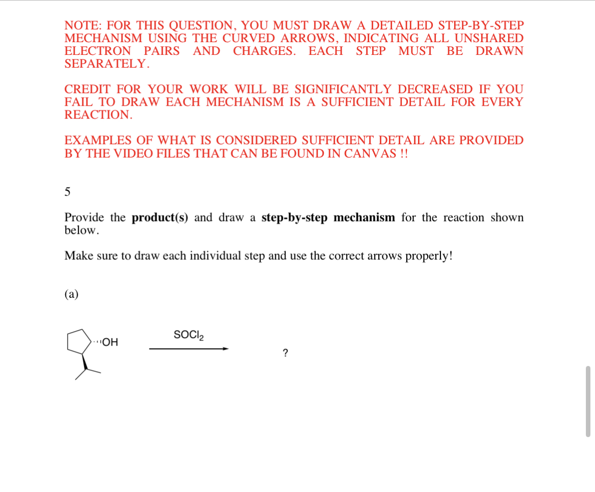 NOTE: FOR THIS QUESTION, YOU MUST DRAW A DETAILED | Chegg.com