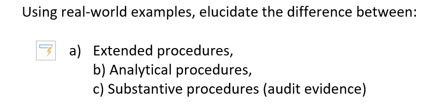Solved Using real-world examples, elucidate the difference | Chegg.com