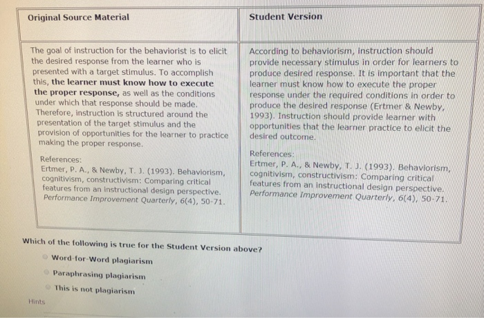 Solved Student Version Original Source Material The goal of | Chegg.com