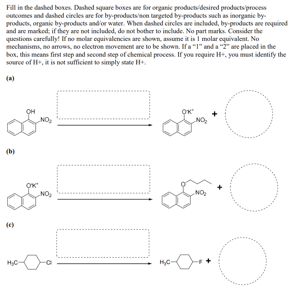 Solved Fill in the dashed boxes. Dashed square boxes are for | Chegg.com