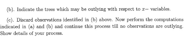 6. (20 points) Consider the Cork data of C. R. Rao | Chegg.com