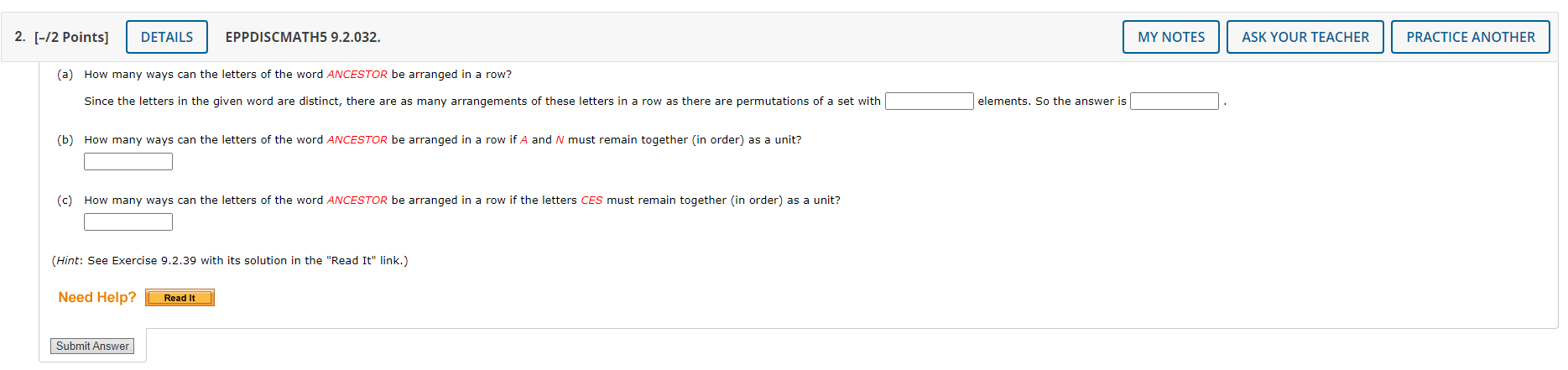 Solved (a) How many ways can the letters of the word | Chegg.com
