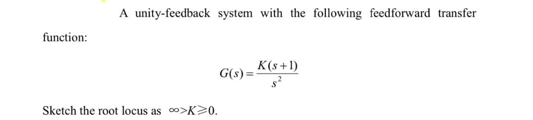 Solved 12 ﻿A unity-feedback system with the following | Chegg.com