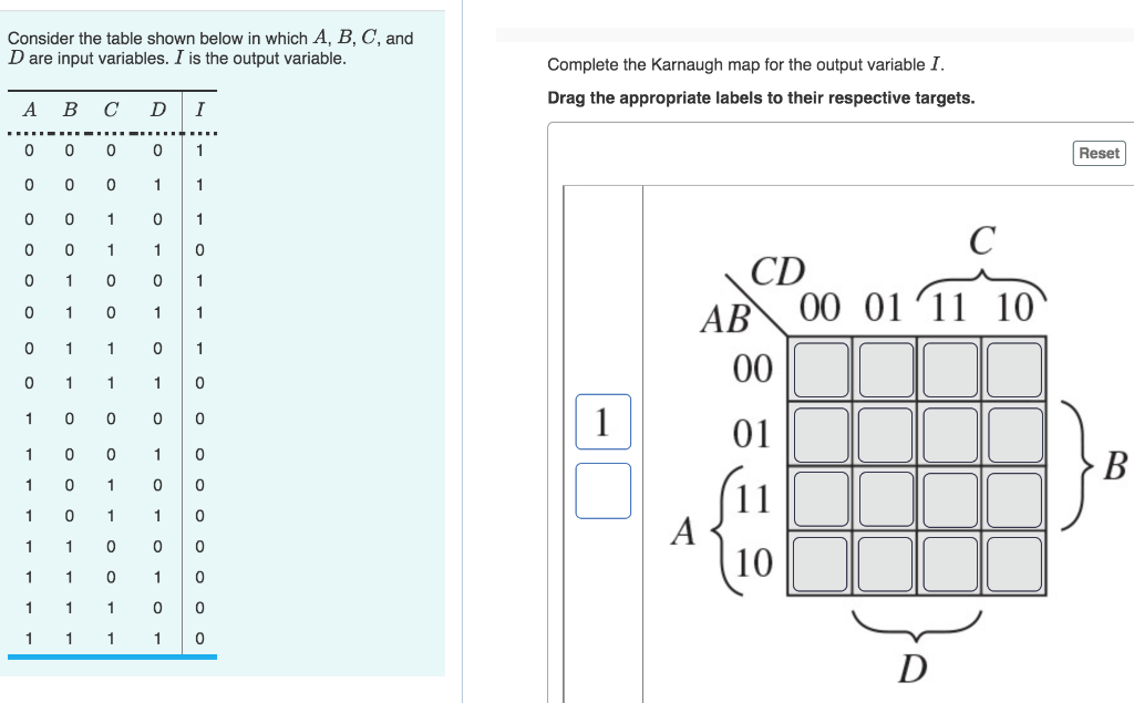 Solved Consider the table shown below in which A, B, C, and | Chegg.com