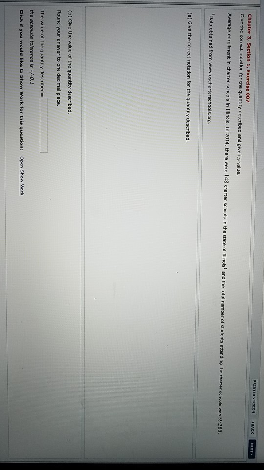 Solved VERSİON 4BACK RCES Chapter 3, Section 1, Exercise 006 | Chegg.com