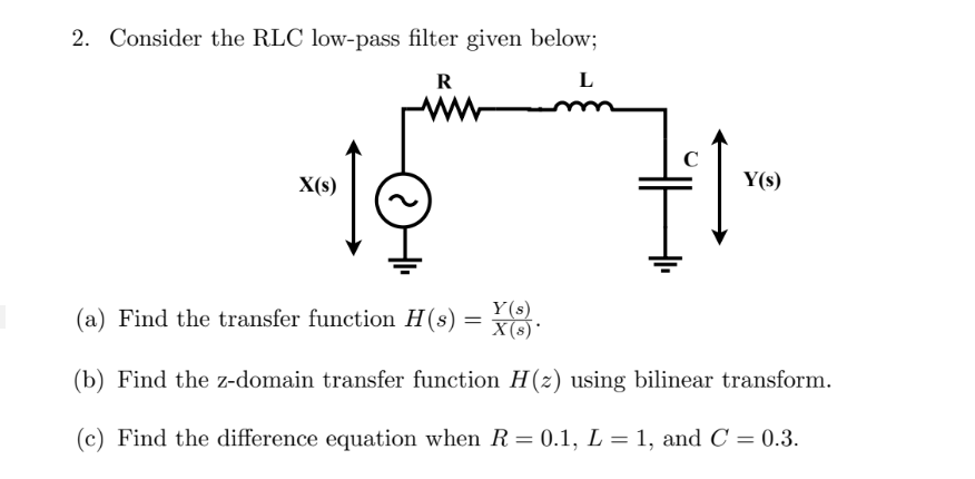 Solved 1. Consider the z-domain transfer function; H() = | Chegg.com