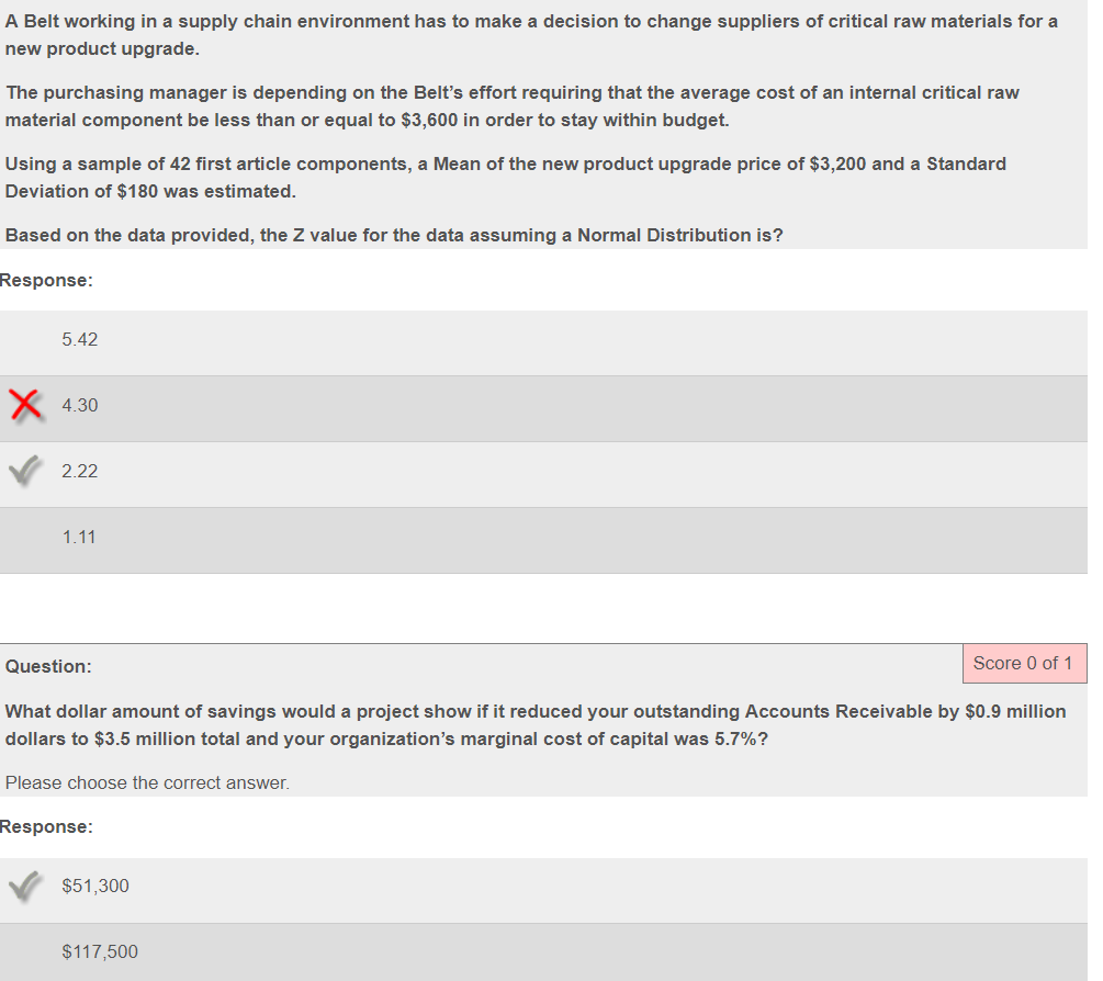 Solved A Belt working in a supply chain environment has to | Chegg.com