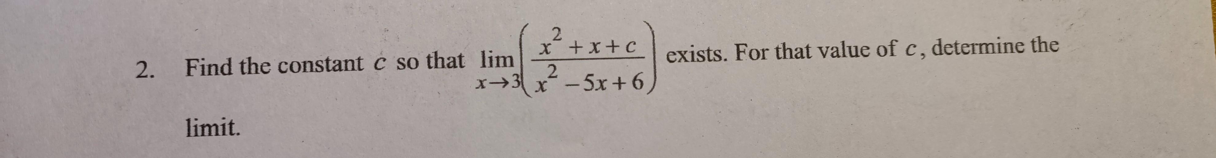 Solved limit. | Chegg.com