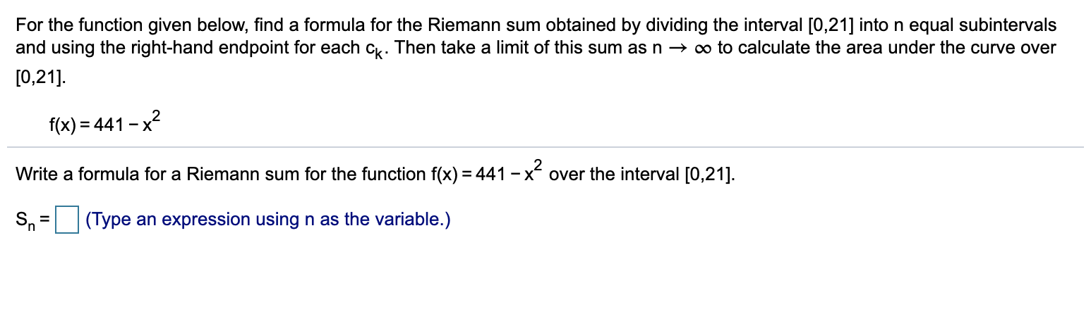 Solved For the function given below, find a formula for the | Chegg.com