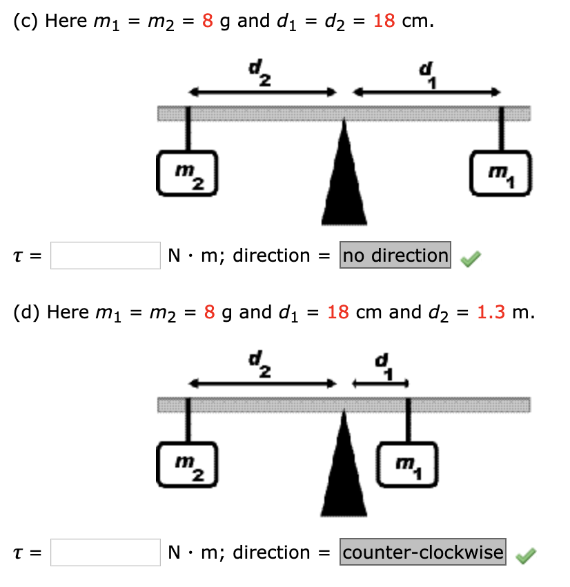 Solved Calculate the total torque (magnitude and direction) | Chegg.com