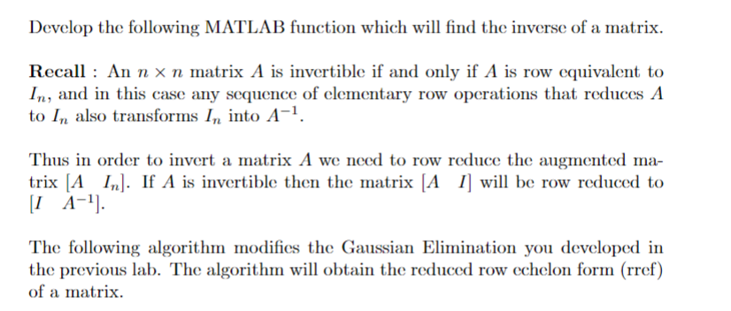%Create MATLAB function Modified Gaussian | Chegg.com