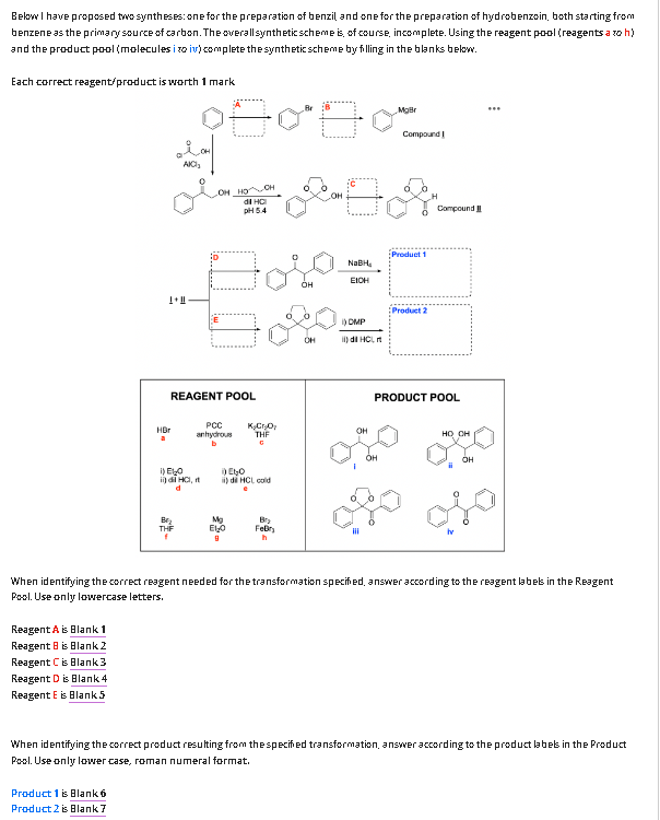 Solved Beww I have proposed two syntheses: sne for the | Chegg.com