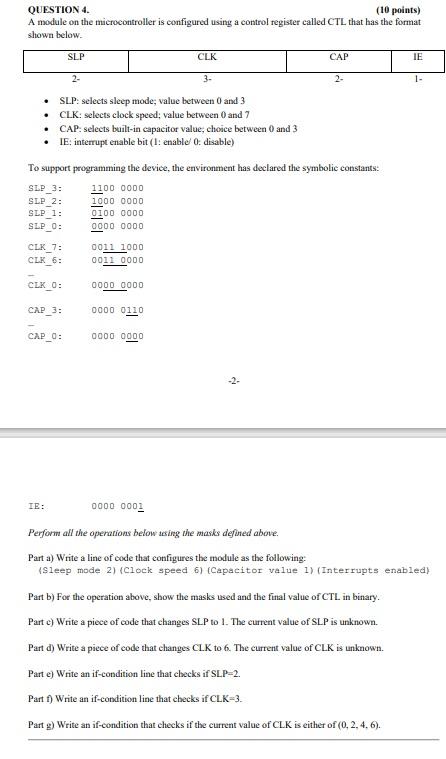 Solved QUESTION 4. (10 points) A module on the | Chegg.com