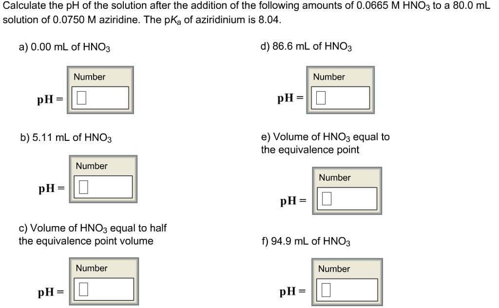 Solved Calculate the pH of the solution after the addition | Chegg.com
