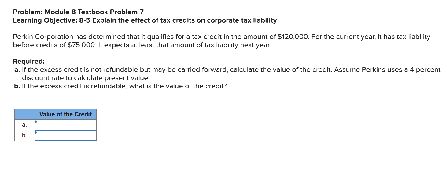 Solved Problem: Module 8 Textbook Problem 7 Learning | Chegg.com