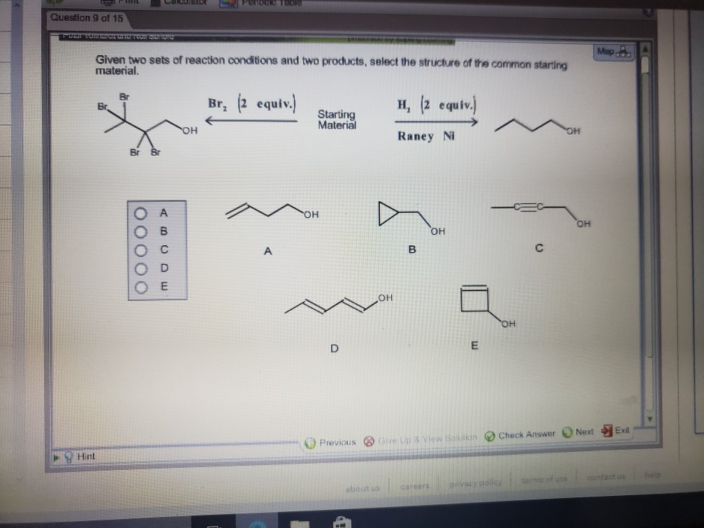 Solved Question 6 of 15 The mass spectrum of a | Chegg.com