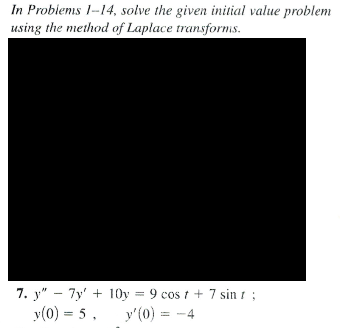 Solved In Problems 1-14, solve the given initial value | Chegg.com