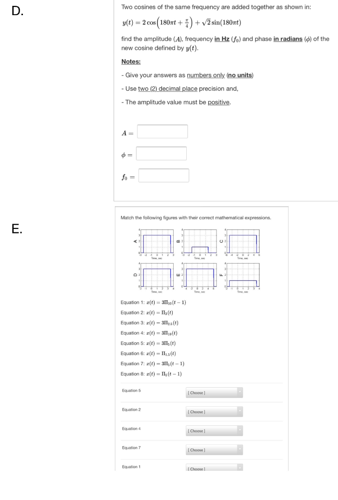 Solved A signal z(t) is shown below Time, sec If a new | Chegg.com