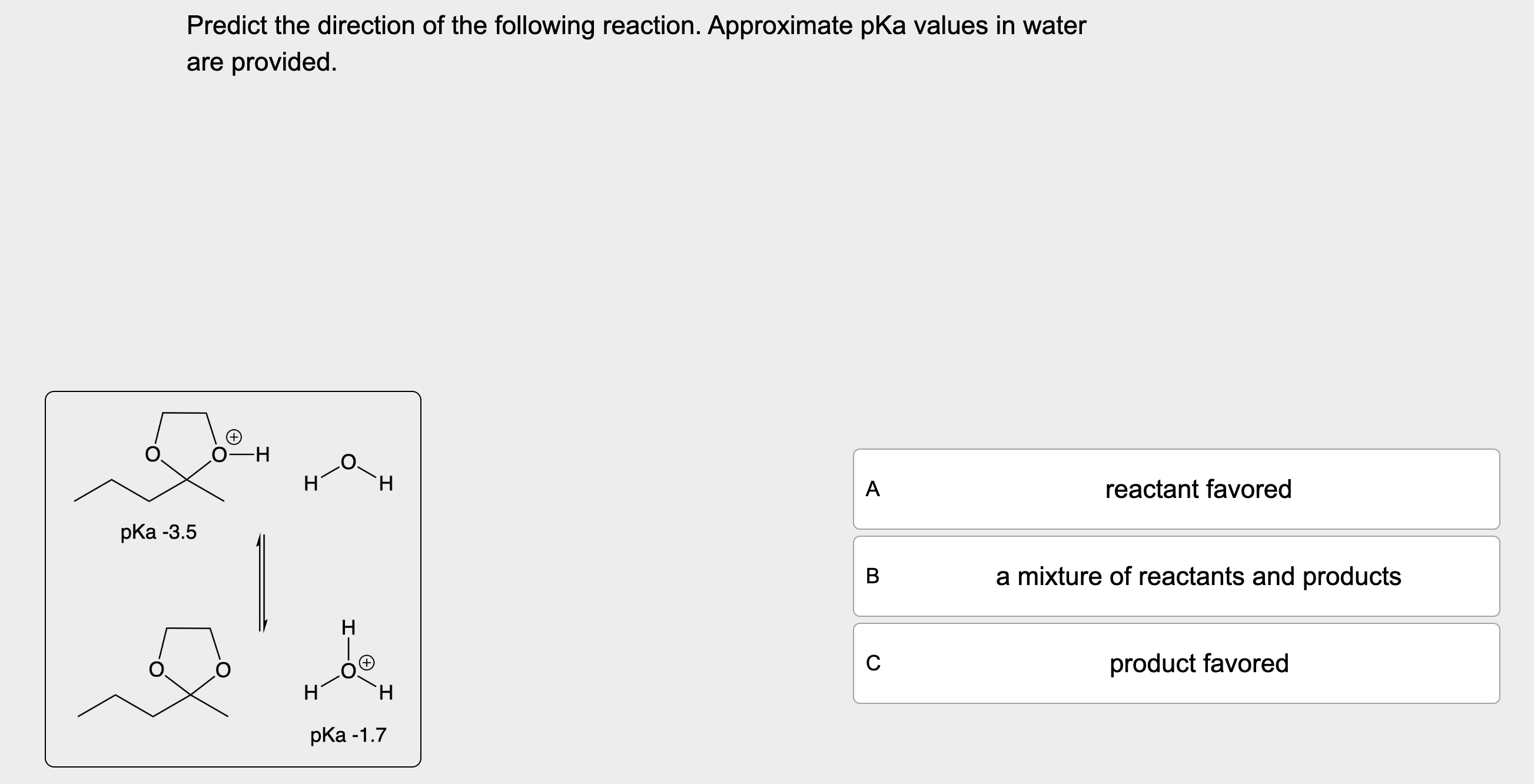 Solved Predict the direction of the following reaction. | Chegg.com