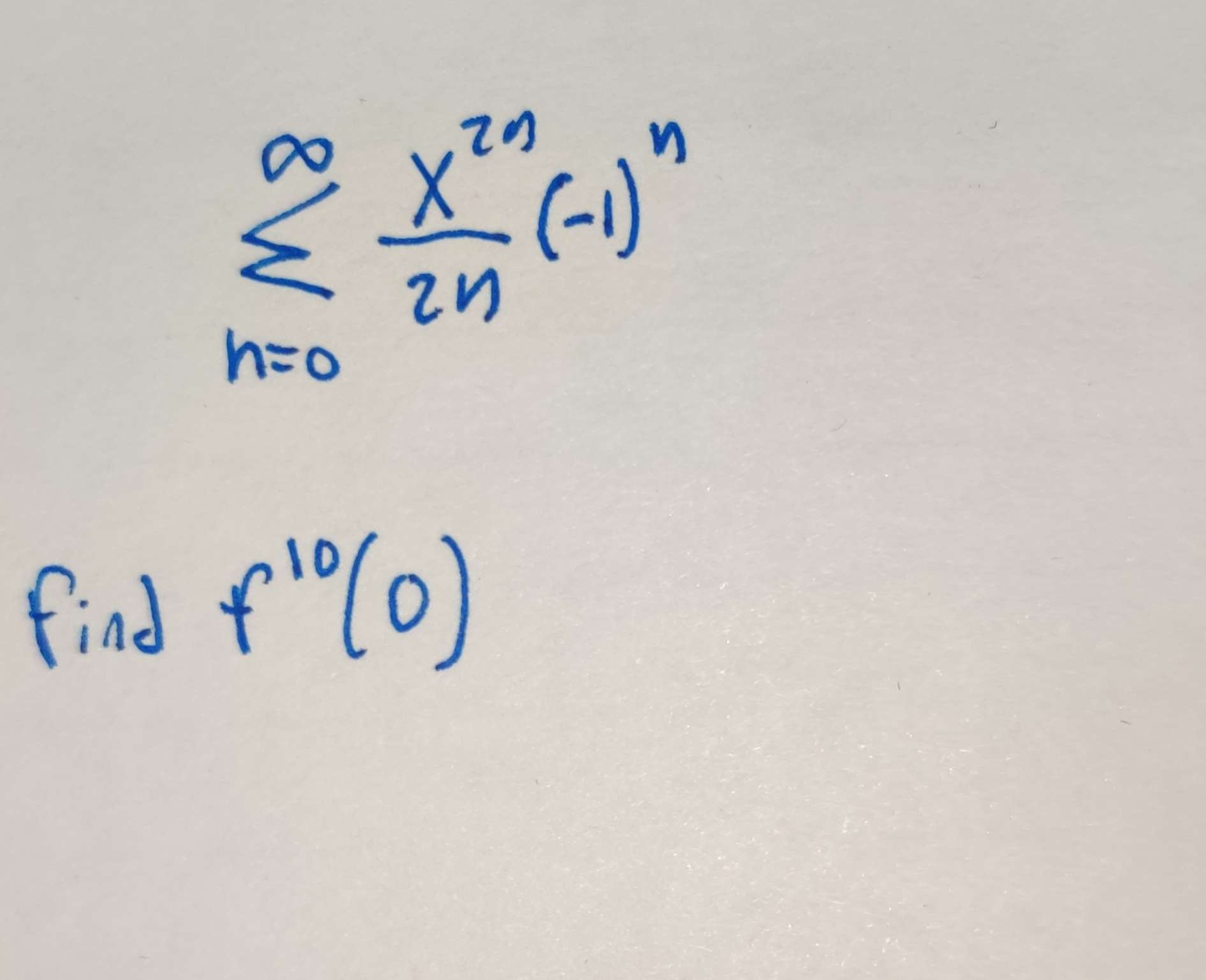 Solved ∑n=0∞2nx2n(−1)n | Chegg.com
