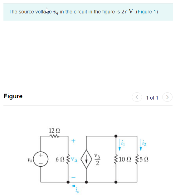 Solved Find 1-Find i0 in ( "i zero")? 2-Find i1 in ( "i | Chegg.com