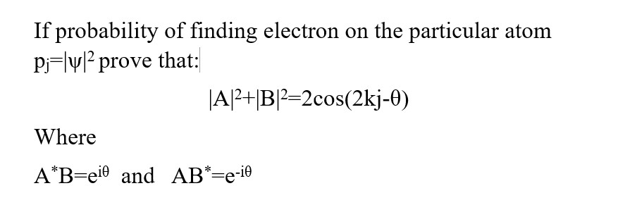 Solved If probability of finding electron on the particular | Chegg.com