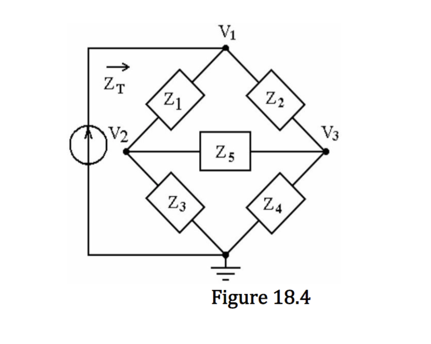 Solved 5) See Figure 18.2. Consider the mesh analysis | Chegg.com