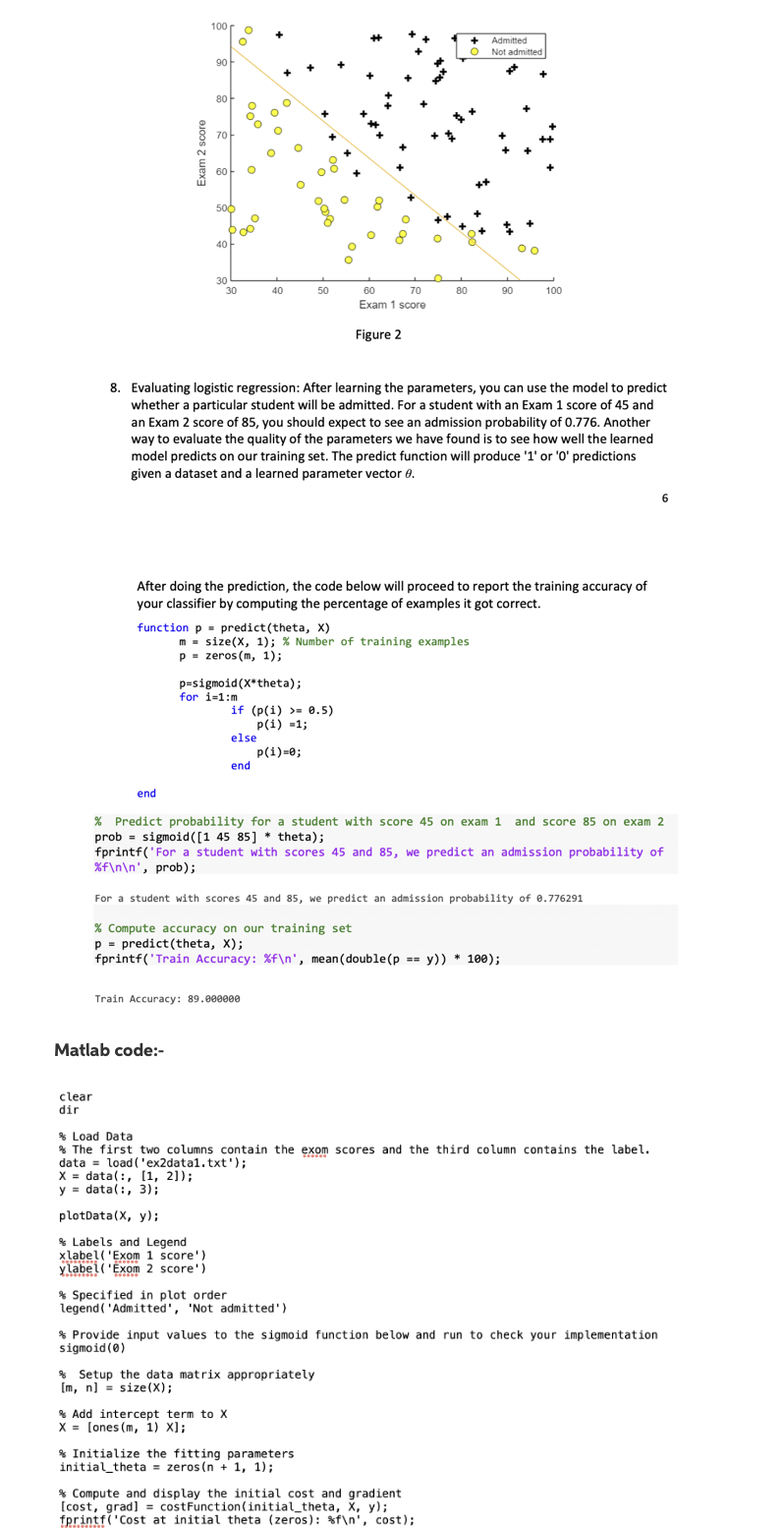 this is an explanation for a MATLAB code, I need you | Chegg.com