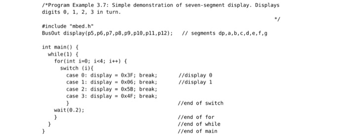 Solved /*Program Example 3.7: Simple demonstration of | Chegg.com