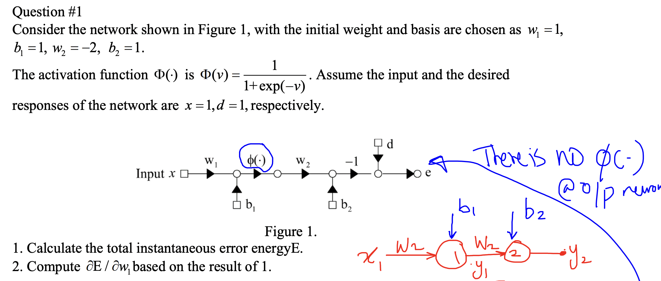 Solved Question #1 Consider the network shown in Figure 1, | Chegg.com
