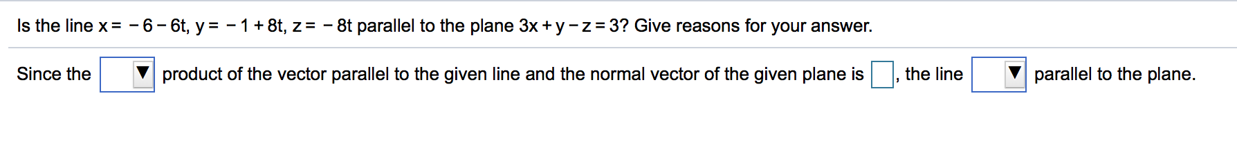 Solved Use the standard parametrization of a line through a | Chegg.com