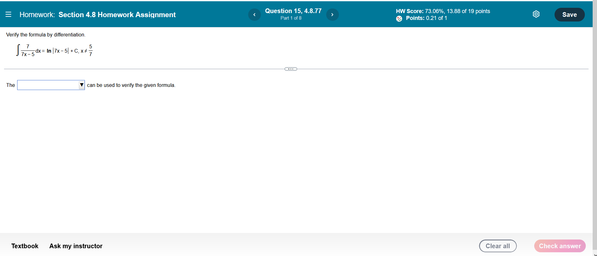Solved Homework Section 4 8 Homework Assignment Question