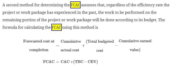 Solved Calculate the FCAC using this method and information | Chegg.com