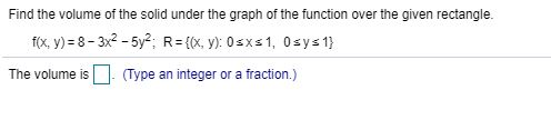Solved Find the volume of the solid under the graph of the | Chegg.com