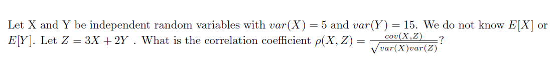 Solved Let X and Y be independent random variables with | Chegg.com