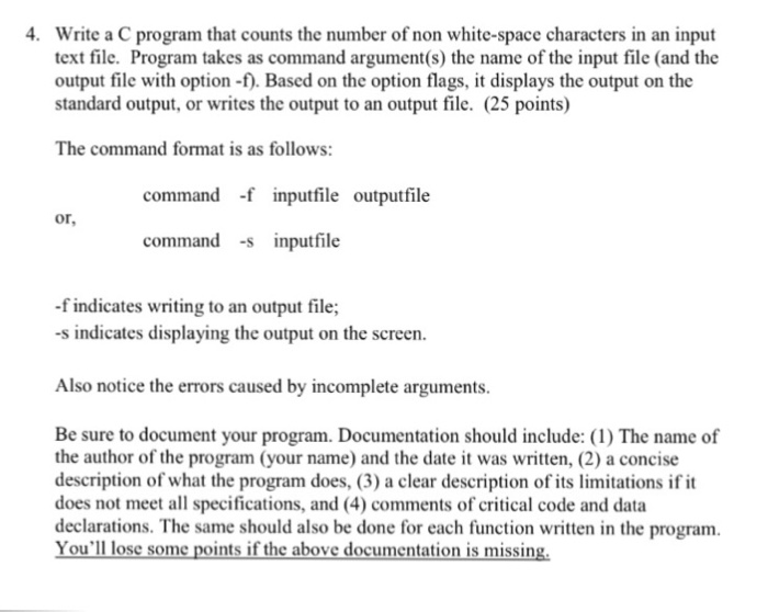 Solved Write A C Program That Counts The Number Of Non