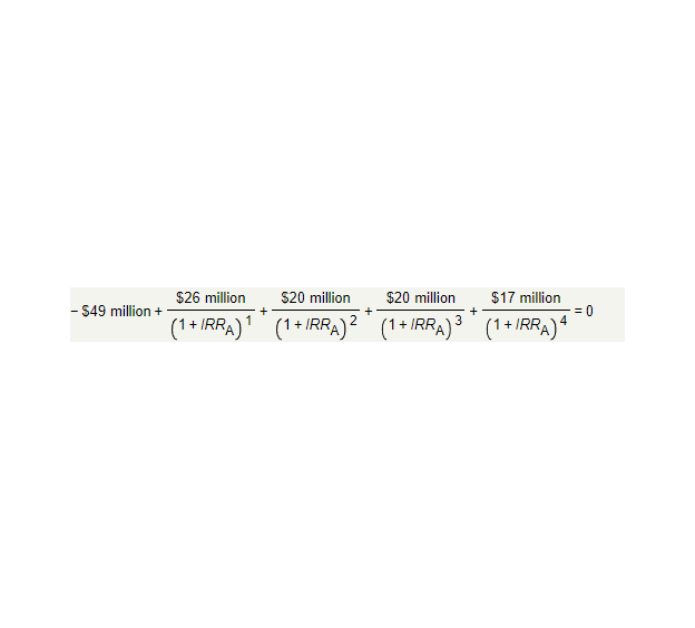 Solved $26 million $20 million $20 million $17 million - $49 | Chegg.com
