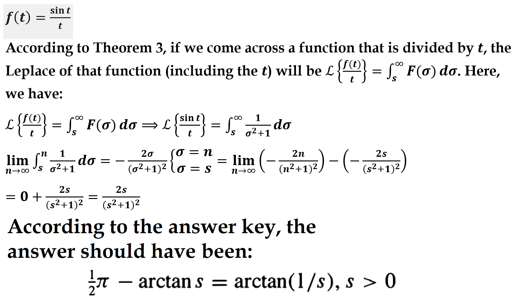 Solved Apply Theorem 3 to find the Laplace transform of f(t) | Chegg.com