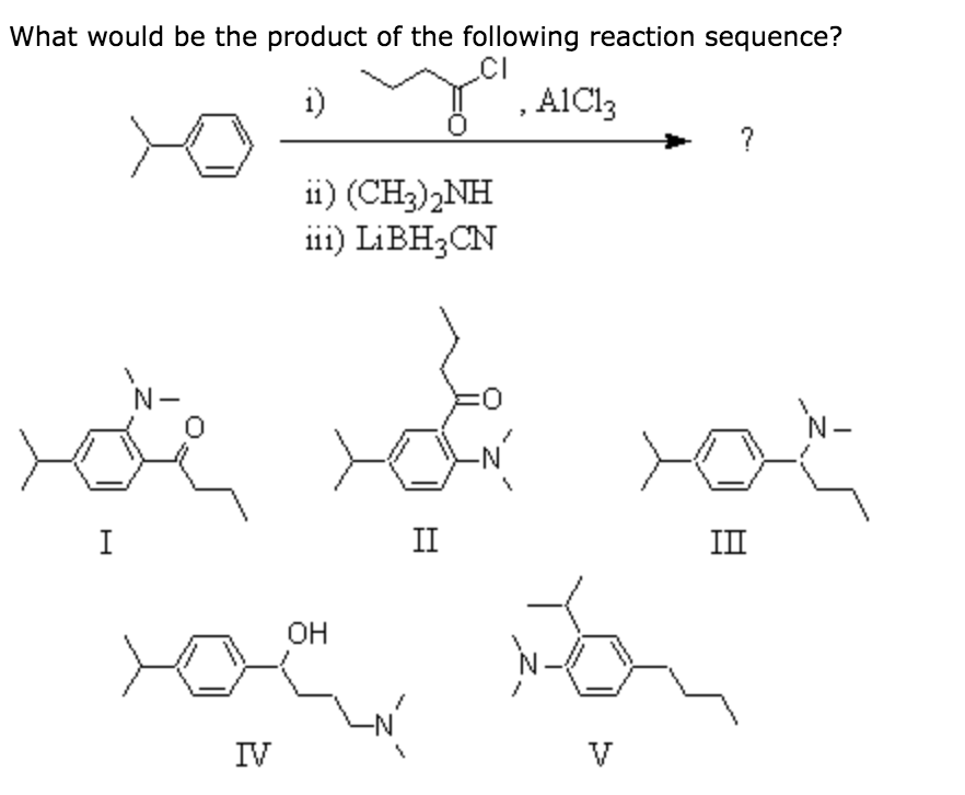 Solved What is the product of the following reaction | Chegg.com