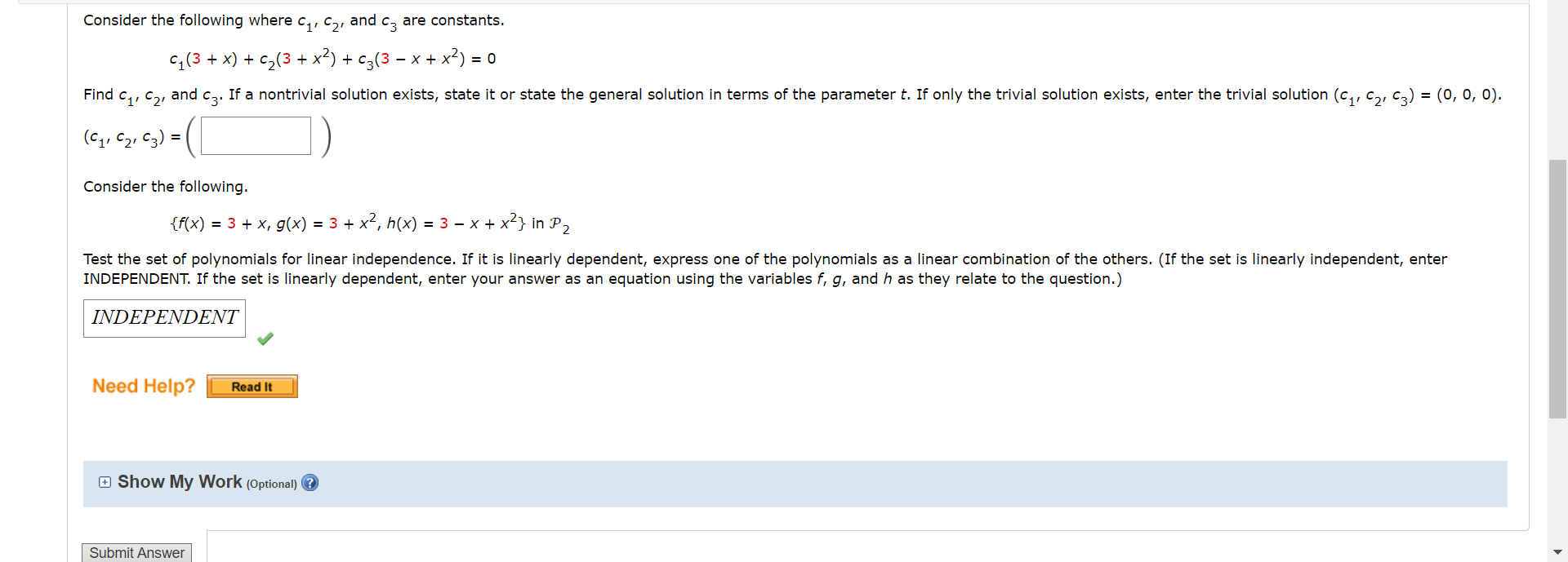 Solved Consider the following where c1,c2′ and c3 are | Chegg.com