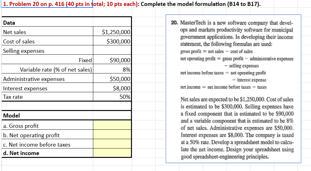 Solved 20. MasterTech is a new software company that | Chegg.com