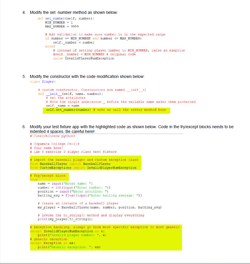For this exercise, you are going to modify the Person | Chegg.com