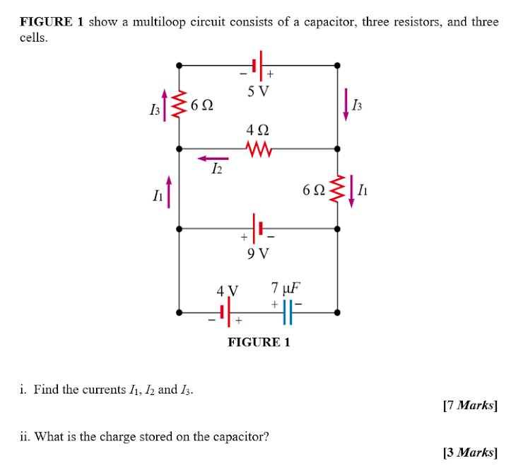 Solved FIGURE 1 show a multiloop circuit consists of a | Chegg.com