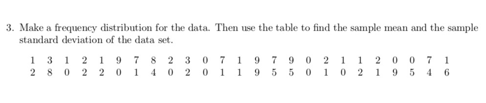 Solved subject : DATA ANALYTICSMake a frequency distribution | Chegg.com