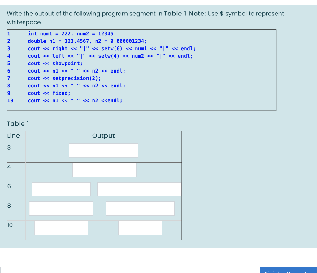 Solved 3 Write the output of the following program segment | Chegg.com